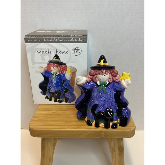 Sears | Accents | Vintage Whole Home Ceramic Witch With Black Cat ...
